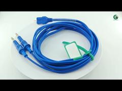 grounding pad cable double 4.0 banana plug with a single pin 3m