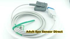 Watch:Compatible GE Marquette 11 Pin Direct Spo2 Sensor Adult Finger Soft 2.8M
