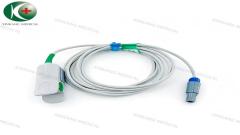 Watch:Compatible Choicemed 6 Pin Single Cut Direct Spo2 Sensor Adult Finger Clip 2.8M