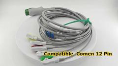 Watch:Compatible  Comen 12 Pin Direct Spo2 Sensor Adult Finger Clip 2.8M