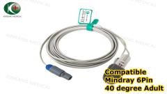 Watch:Compatible Mindray 6Pin 40 degree Adult Ear clip