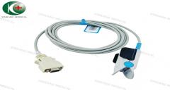 Watch:Compatible Nellcor 14 Pin Direct Spo2 Sensor Adult Finger Clip 2.8M