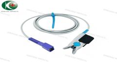 Watch:Compatible Nellcor 9 Pin Oximax Direct Spo2 Sensor Adult Finger Clip 2.8M