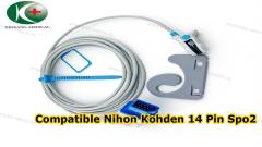 Watch:Compatible Nihon Kohden 14 Pin Spo2 Sensor Adult Ear Clip