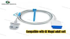 Watch: Compatible with GE Magui adult soft finger cuff blood oxygen probe 3-mete