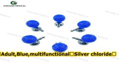 Watch: ECG EKG Electrode Suction Chest，Adult,Blue,multifunctional（Silver chloride）