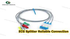Watch: Compatible with GE Magui ECG splitter, European standard, 3-channel, clip