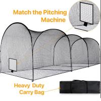 China 600D PU Softball Pitching Screen Customized Color Baseball Practice Net for sale