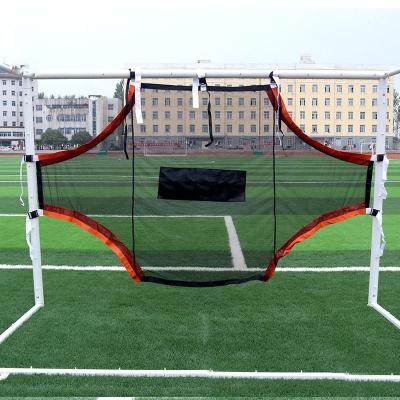 Cina Rete arancio di rimbalzo di calcio di calcio del nero pieghevole delle reti 8X24 in vendita