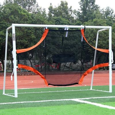 Cina Rete arancio di rimbalzo di calcio di calcio del nero pieghevole delle reti 8X24 in vendita