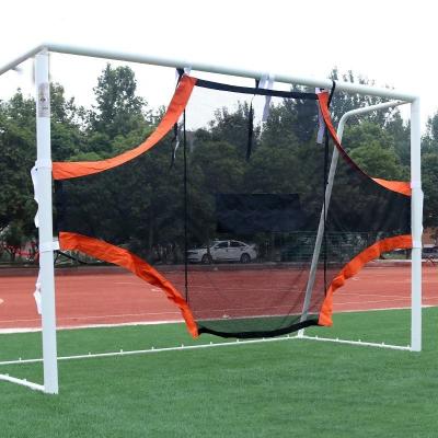 Cina Rete arancio di rimbalzo di calcio di calcio del nero pieghevole delle reti 8X24 in vendita