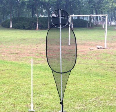 Cina manichino portatile di addestramento di calcio del nero della parete del Rebounder di calcio di 165cm in vendita