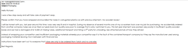 TORICH customer comments