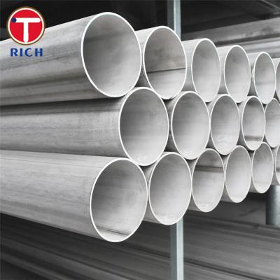 China ASTM A358 304 roestvrijstalen buis Elektrische fusie gelaste roestvrijstalen buis voor hoge temperatuur service Te koop