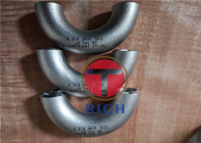 China ASME B16.9 316L 304L Pipe Machining Seamless Stainless Steel 180 Degree Elbow for sale