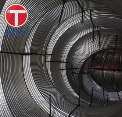 China Soldado em volta da bobina de aço inoxidável ASTM A249/A269 da tubulação para a cerveja bebe o evaporador à venda