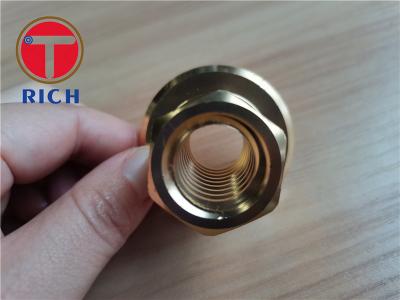 China Brass C1100 Copper Bronze Cnc Lathe Turning Parts Threading M12 M10 for sale