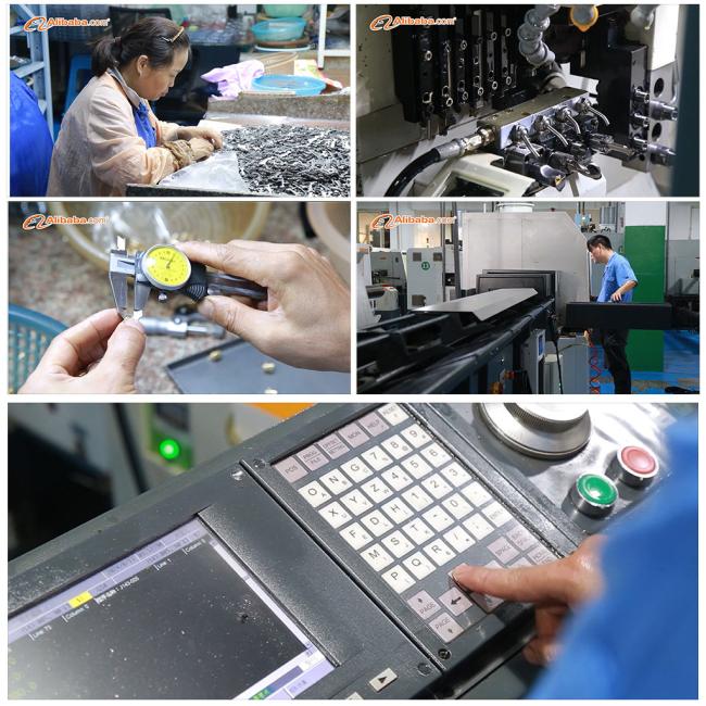 CNC turned metal part with surface treatment