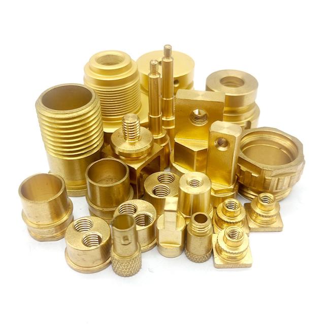 Precision CNC turned brass components