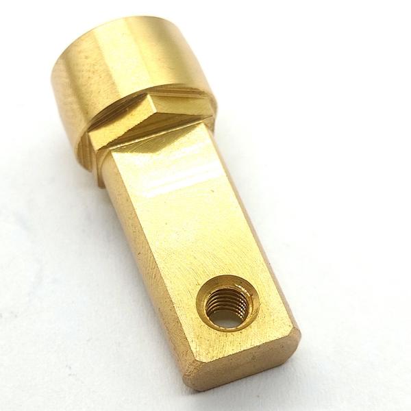 Quality Customized OEM Copper CNC Turning Parts Wheel Hex Sleeve Adapter Non Standard for sale