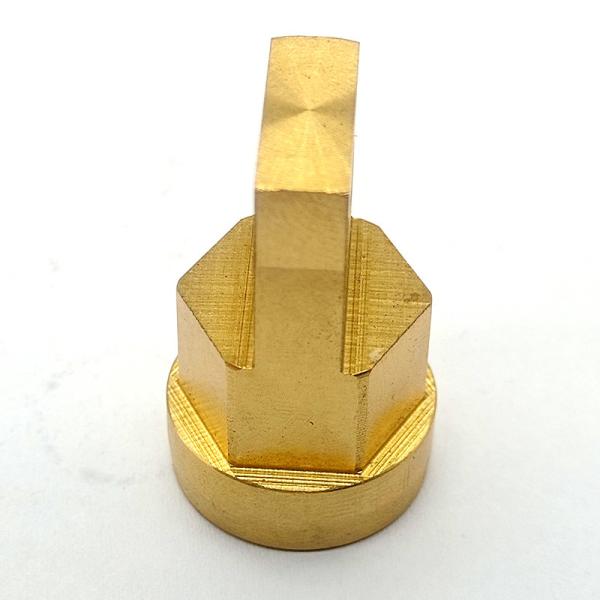 Quality CNC Machining Hex Brass Female Connector Compressed Air Pneumatic Tool Head OEM for sale
