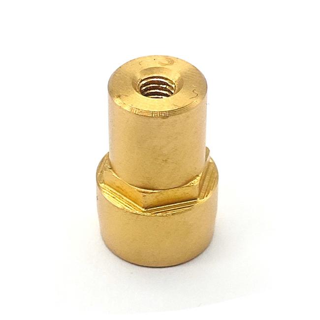 Gold plated terminal connector side view