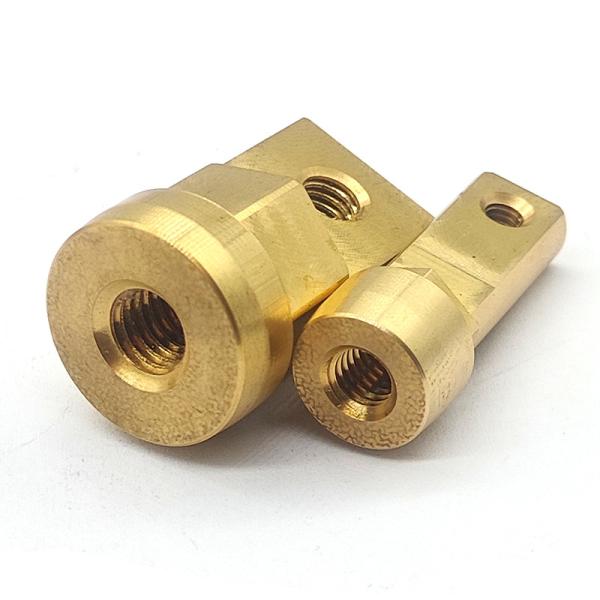 Quality Gold Plated CNC Machining Turning Parts Brass Machined Components Terminal for sale