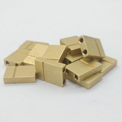China Terminal Brass Copper China Factory Terminal Brass Block For Socket Brass Junction Terminal,square Hole Terminal Block Wire Terminal Box Customized Cnc Machining for sale