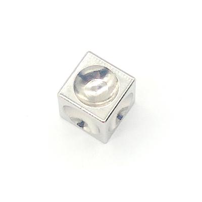 China Fixing Block Aluminum Alloy Multifunctional Connector Cube M3 M4 M5 M6 Hex Nut Aluminum Cube Display Connector for sale