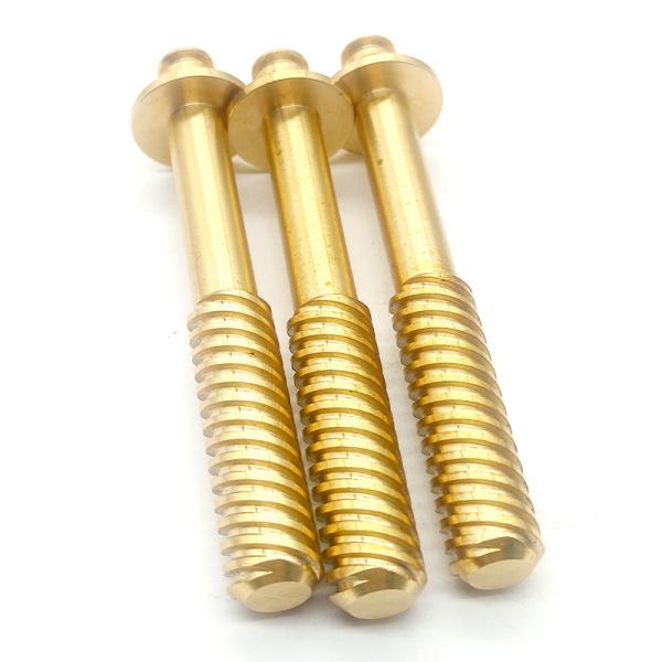 Quality Gold Colored CNC Machining Services Head Bolts For Motorcycle Car Conversions M8 for sale