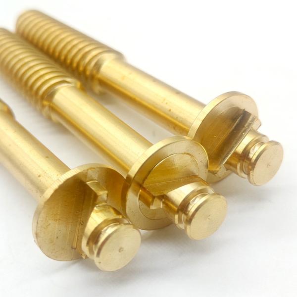 Quality Gold Colored CNC Machining Services Head Bolts For Motorcycle Car Conversions M8 for sale