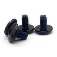 Quality Steel Round Head Hex Screw Black Oxide Thread Locking Bolts Anti Loosening for sale