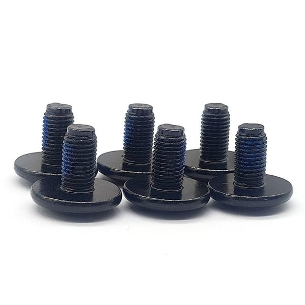 Quality Steel Round Head Hex Screw Black Oxide Thread Locking Bolts Anti Loosening for sale