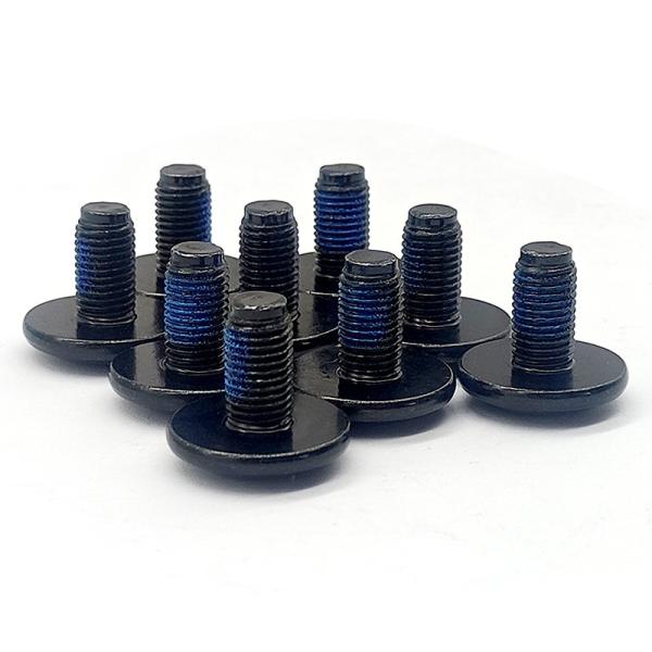 Quality CNC Machining Pre Applied Adhesive Bolt Black Nylon Patch Screw Micro Machining for sale