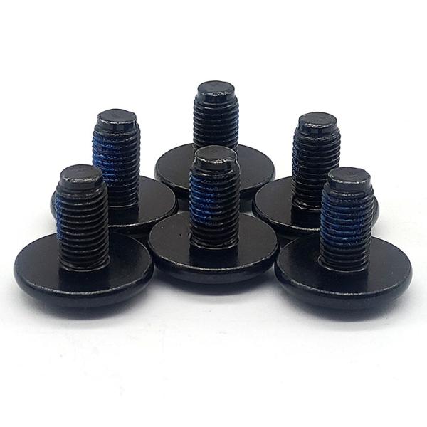 Quality CNC Machining Pre Applied Adhesive Bolt Black Nylon Patch Screw Micro Machining for sale