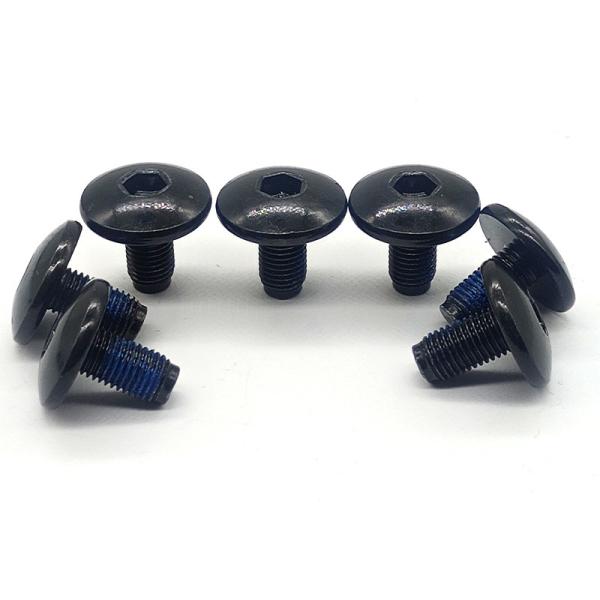 Quality CNC Machining Pre Applied Adhesive Bolt Black Nylon Patch Screw Micro Machining for sale