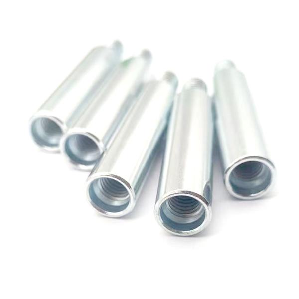 Quality Custom CNC Machined Zinc Plated Carbon Steel Lock Pin With Threaded End for sale
