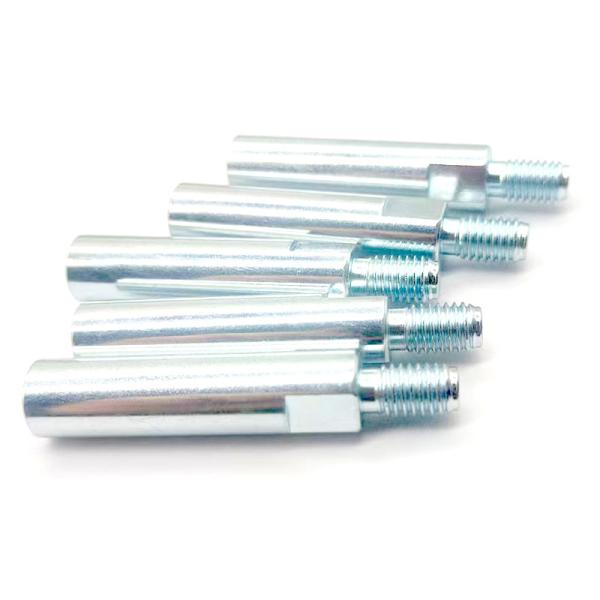 Quality Custom CNC Machined Zinc Plated Carbon Steel Lock Pin With Threaded End for sale
