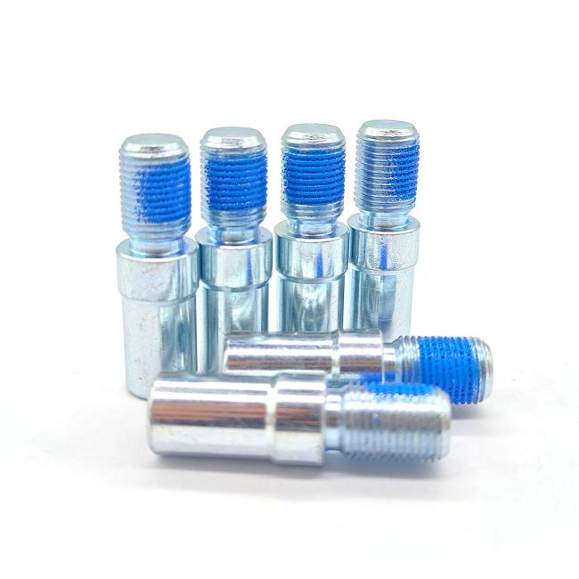 Custom non-standard bolt close-up view