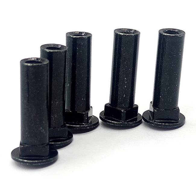 Anodized aluminum rivets in various sizes