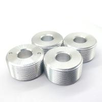 China CNC Turning Aluminum Coupling Ring with External Threads - 6061/7075 Alloy Options, Anodizing & Passivation Surface Treatments for sale