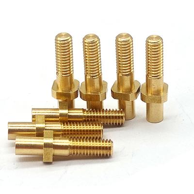 China Custom Made CNC Brass Parts Turning / Milling / Drilling Thread Shaft for sale