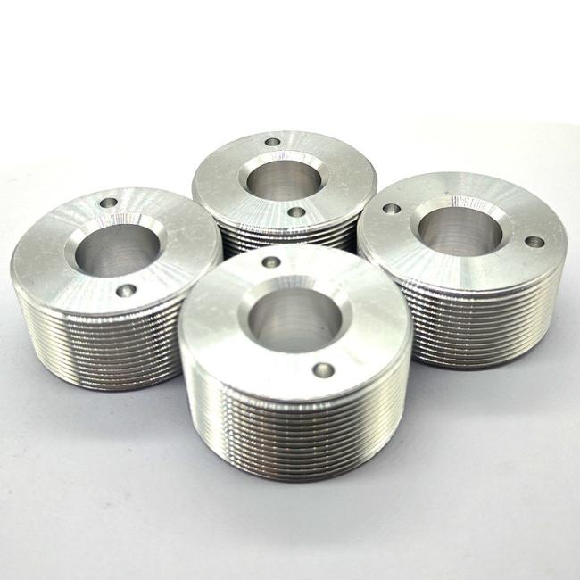 High-precision machined aluminum component