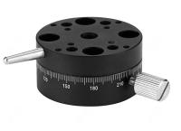 China Manual 360 Degree Precision Rotation Stage Aluminum Alloy D25 D40 D60 29.4N 68N Load for sale