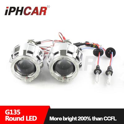 China Hot selling Changan Ford Fox 06 / Carnival 09 Modified Lens Led Angel Eyes for H4/H7 Car 35W Bi xenon Projector Lens for sale
