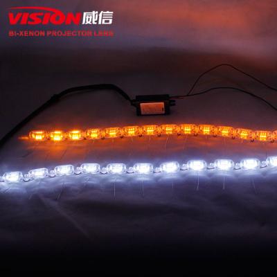 China Iphcar wholesale car accessories DRL 12V Elliptical crystal telescopic daytime running light for automobile Toyota/Vios for sale