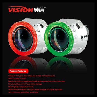 China Hot Selling Hid Bi-xenon Projector Lens Light Ccfl Angel Eyes Six color Nissan Tiida for sale