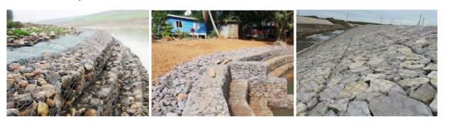 canestri 7 del gabbione tessuti 4.0mm del filo zincato di 2x1x1m