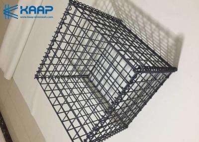 China Diâmetro personalizado cor galvanizado pó do tamanho do preto de Gabion da malha soldada do PVC à venda