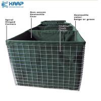 China Defensive Container Barrier 6mm Welded Gabion Baskets for sale